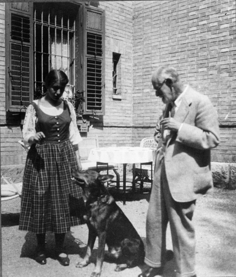 Freud at Home with his Dogs - Freud Museum London